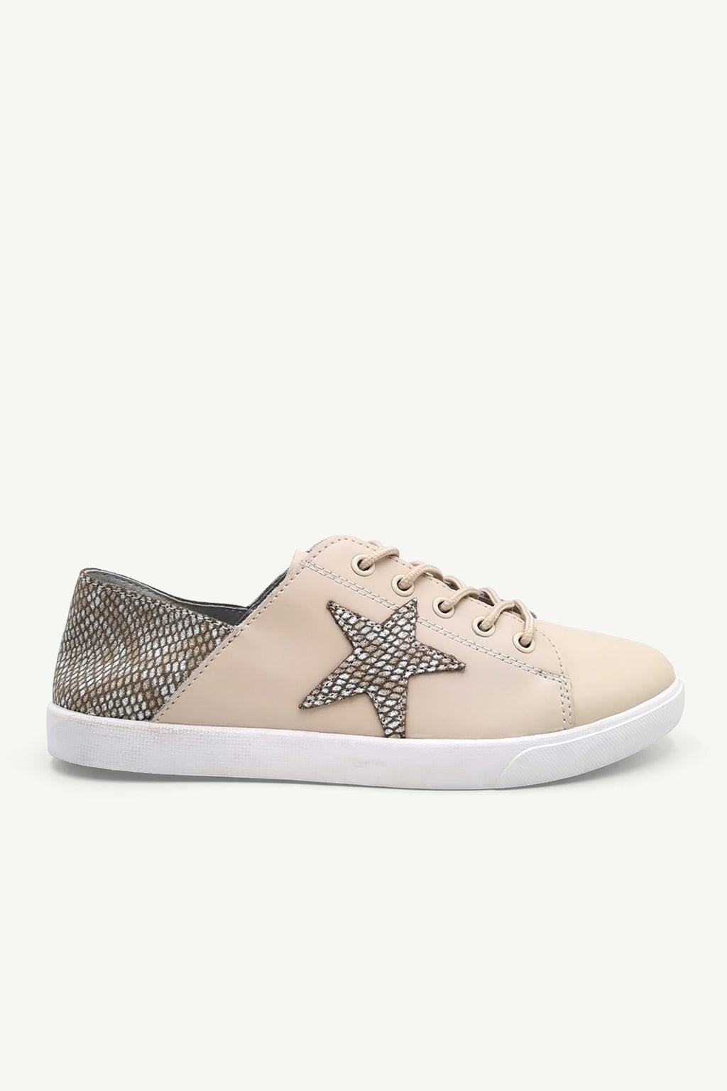 Vicki™ Beige + Brown Snake – Julz Shoes