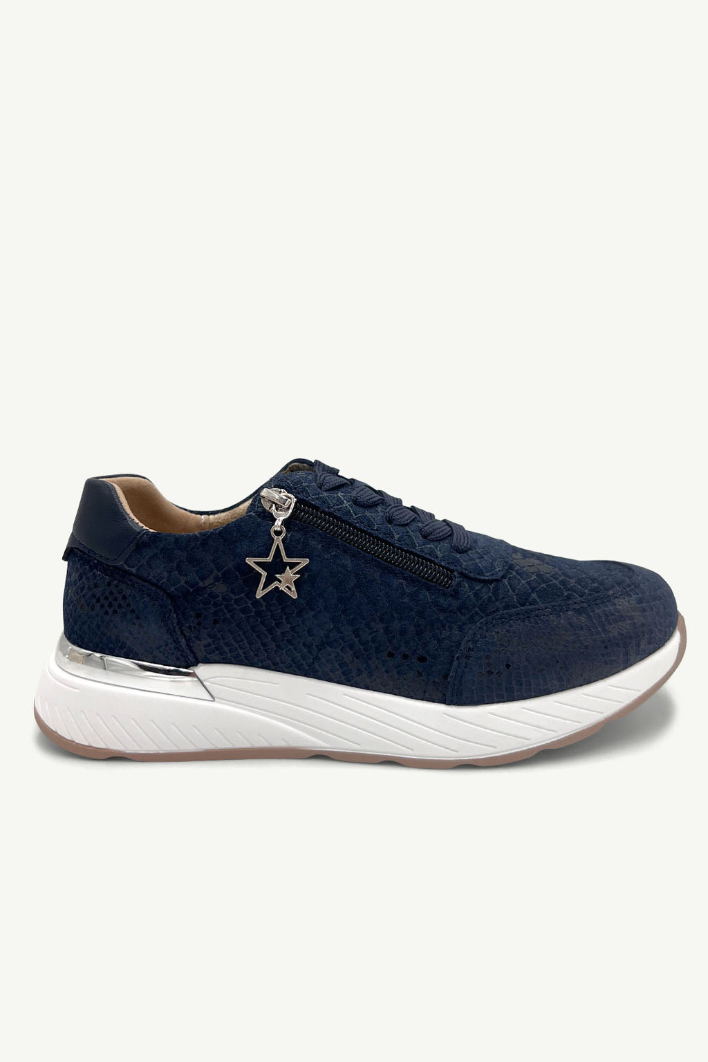 Nina Navy Snake – Julz Shoes